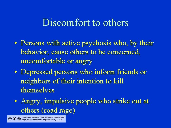Abnormal Behavior Issues of concern for law enforcement