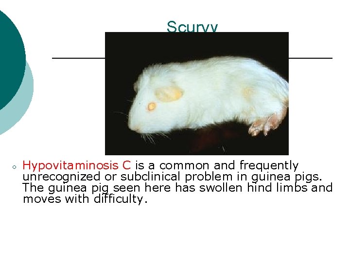 Noninfectious Disease NUTRITIONAL AND METABOLIC DISEASES Nutritional and