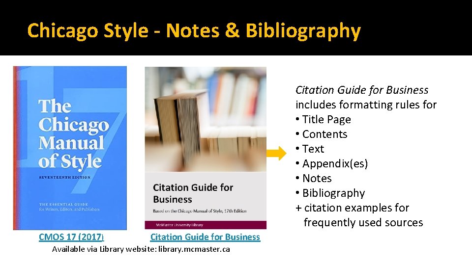 Chicago Style 17 th edition Notes Bibliography Citing