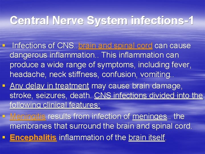 Bacterial Infection of Central Nerve System 3 rd