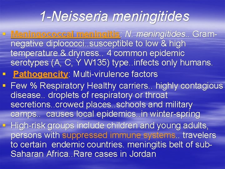 Bacterial Infection of Central Nerve System 3 rd