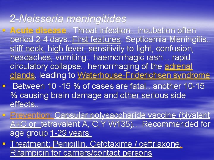 Bacterial Infection of Central Nerve System 3 rd