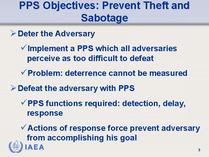 10 Security and Physical Protection Basic Concepts IAEA