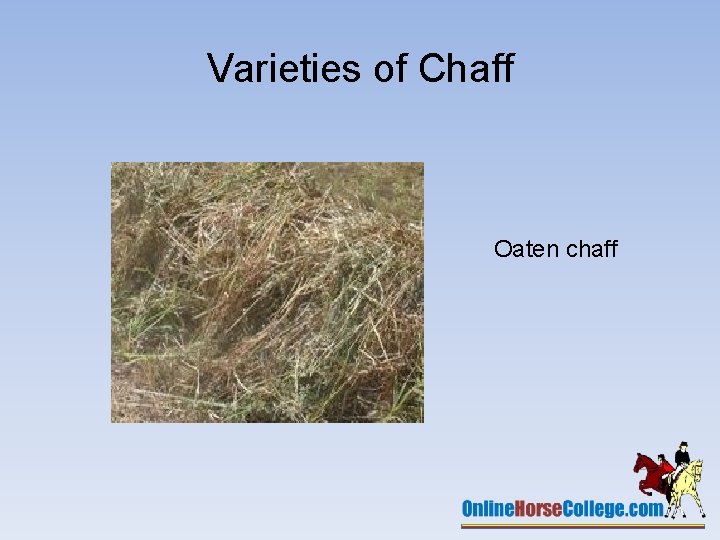 Types of Feed This presentation has been produced