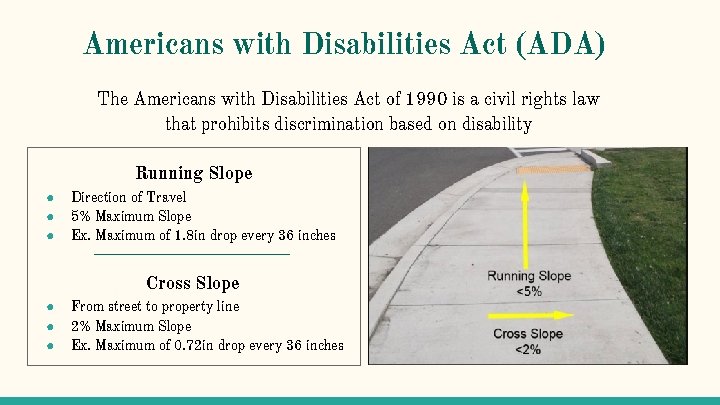 Sidewalk Slope Detection Juan Battini Russell Carter Daniel