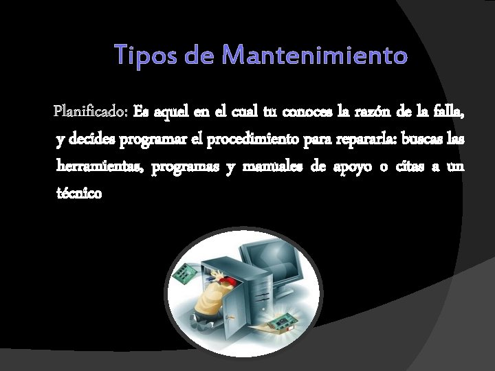 Principios bsicos de Mantenimiento Preventivo En qu consiste