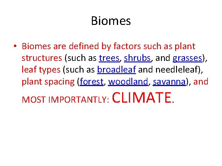 AIM SWBAT define biome Please Do Now Write