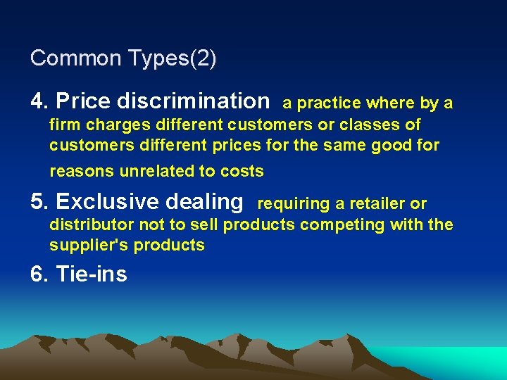 Detecting Common Types of Abuses of Dominance Experience