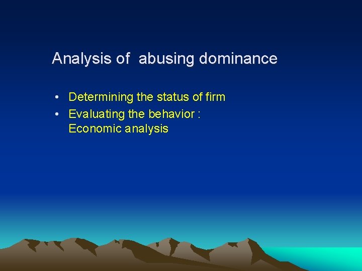 Detecting Common Types of Abuses of Dominance Experience
