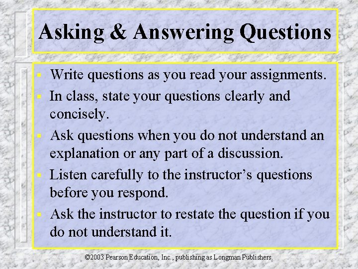 Study Skills Topic 4 Communication Skills Power Point