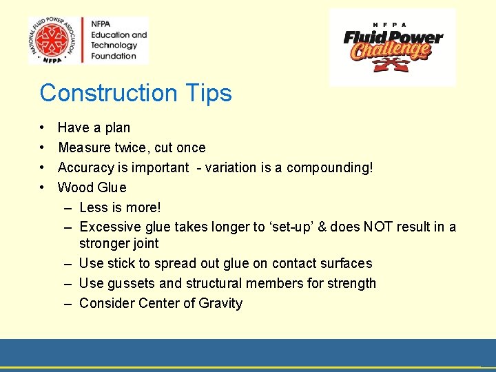 Fluid Power Challenge Introduction Hints ORIGINATOR Mitch Bivens