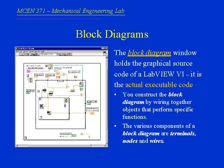 MCEN 371 Mechanical Engineering Lab Chapter 6 Lab