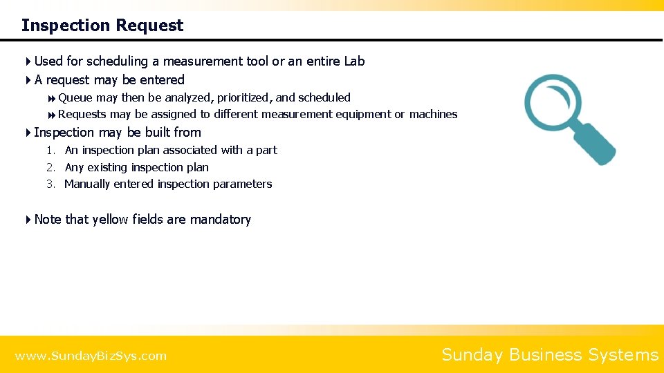 SBS Inspection Database Features Benefits Setup and Use