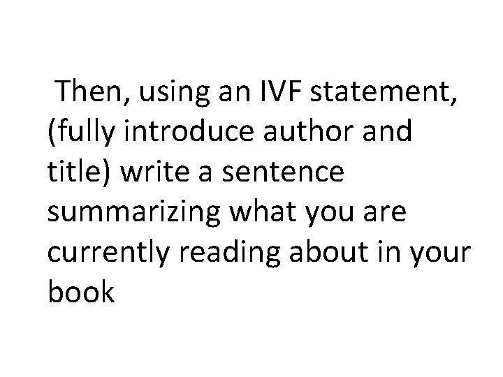 End of Quarter Reading Log Check in Directions