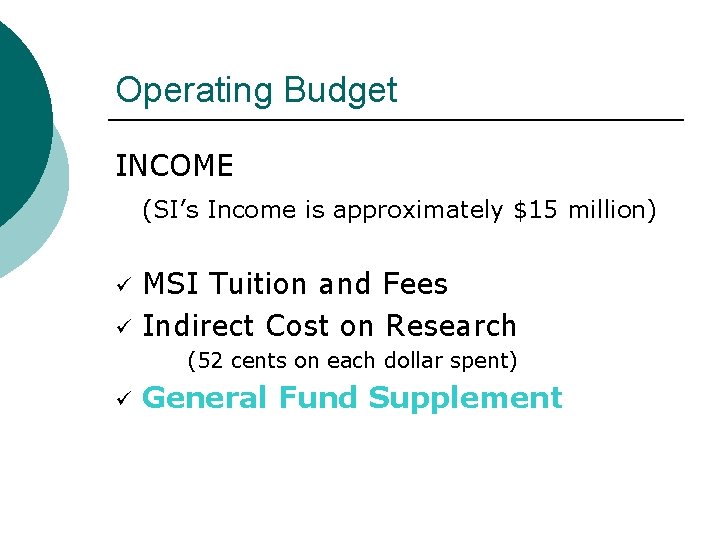 University Budget Model University of Michigan http www