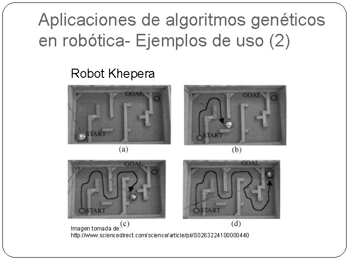 Algoritmos genticos como mtodos de aproximacin analtica y