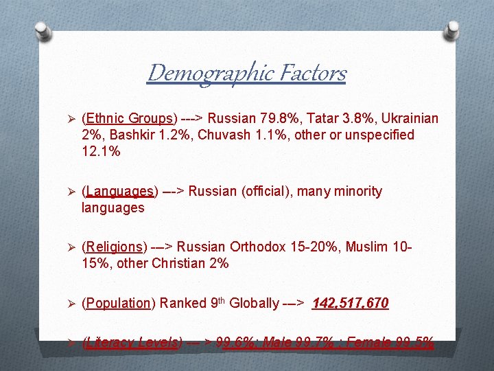 Russia Country Presentation Econ 3145 Section 2 Global