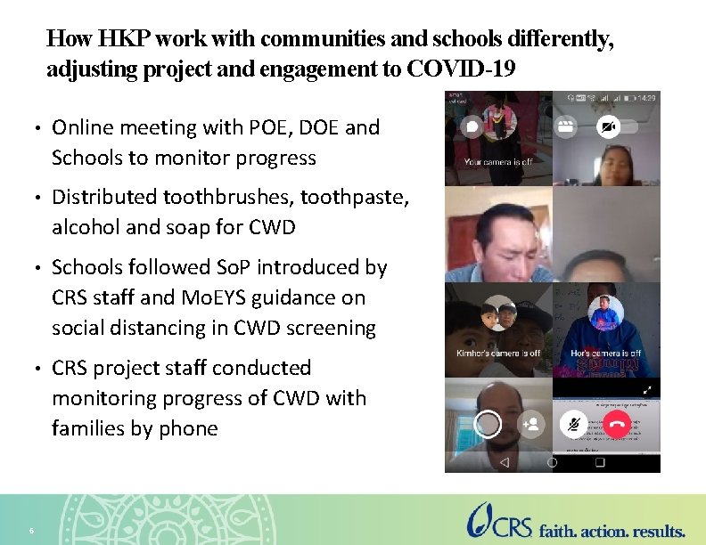 Quarterly Meeting of CACD th 19 October 2020