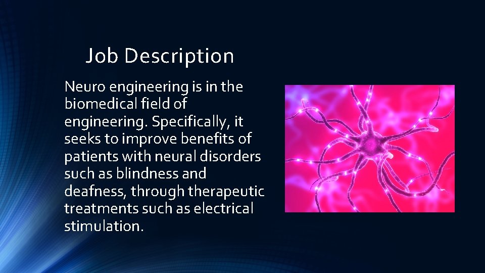 Neural Engineering BY PENELO PE SMITH Job Description