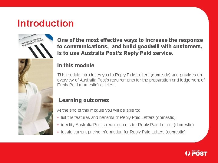 Reply Paid Basics Business Letter Services Introduction One