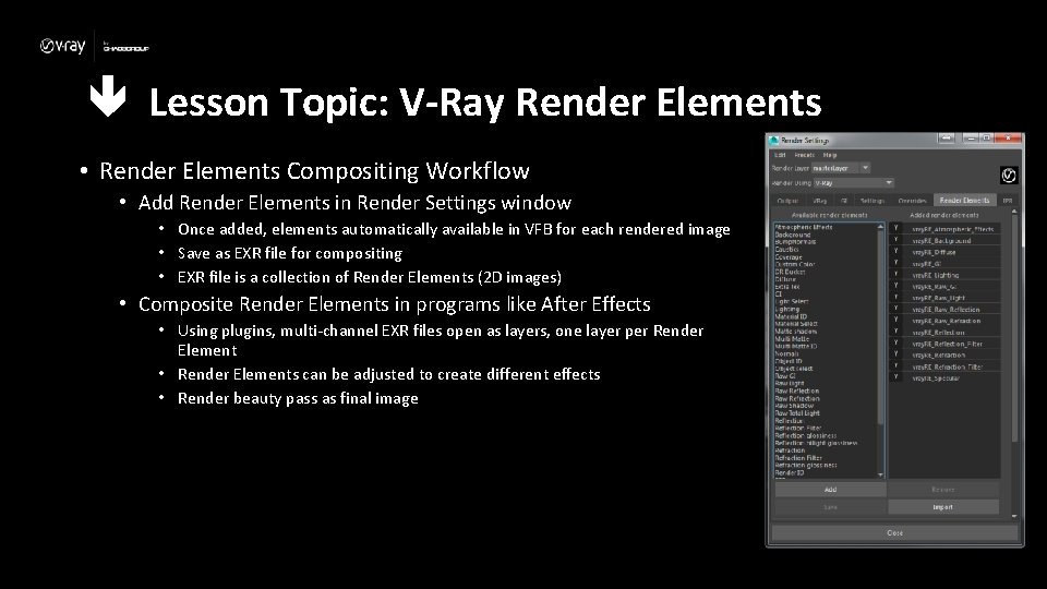 Raw Beauty Pass with VRay Advanced VRay Render