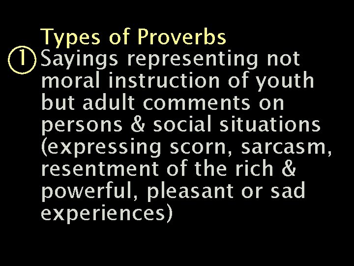 Part III The Sluggard proverbs 1 1 22