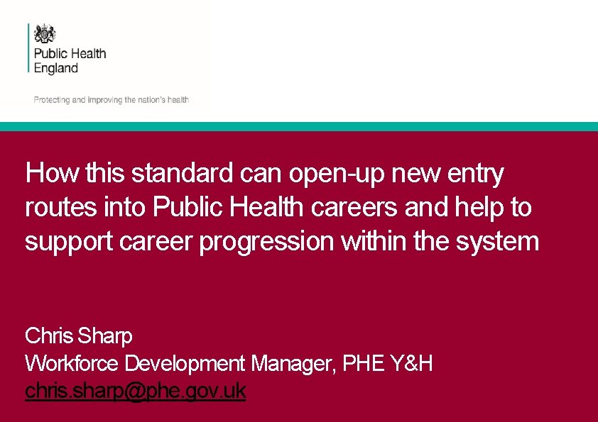 How this standard can openup new entry routes