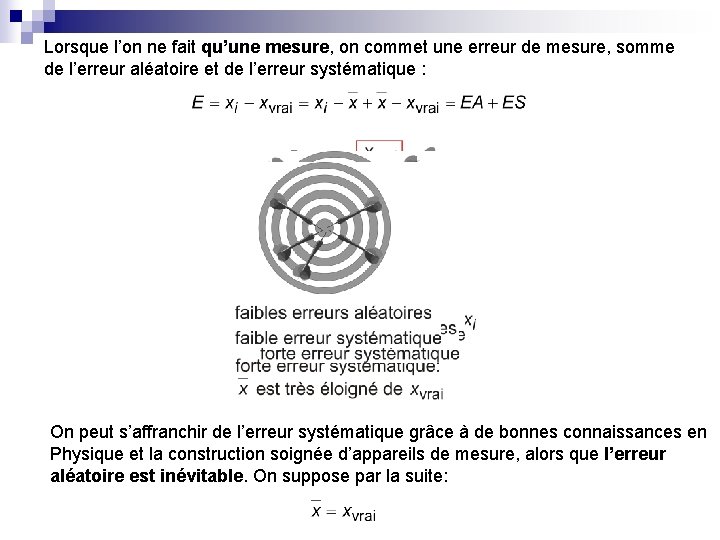 MESURES ET INSTRUMENTATION ERREURS INCERTITUDES DE MESURE I