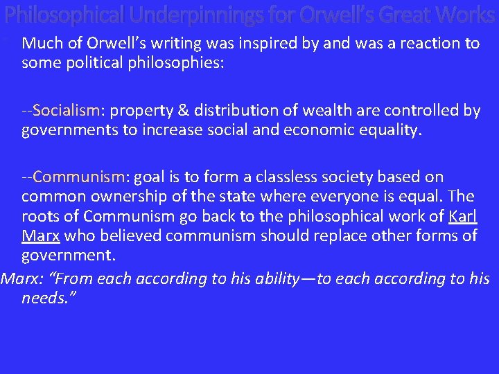 George Orwell 1903 1950 Author Orwells Early Background