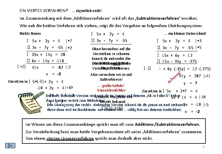 basicmodule Gernot Mhlbacher Gleichungssysteme Additionsverfahren Alle ...