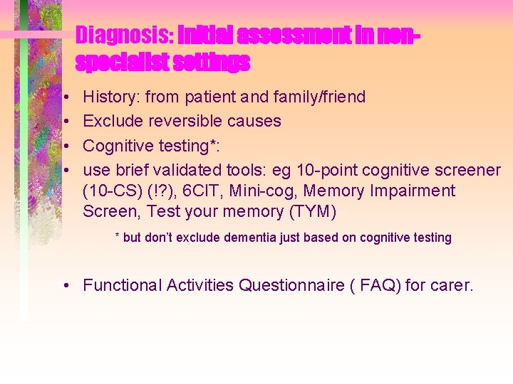 Dementia NICE Guideline NG 97 Dec 2018 Barnet