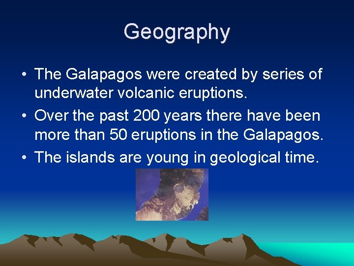 The Galapagos Islands The Galapagos Islands are located