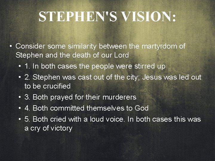 STEPHEN THE FIRST CHURCH MARTYR Stephen was a