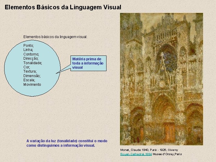 Elementos Bsicos da Linguagem Visual Elementos bsicos da