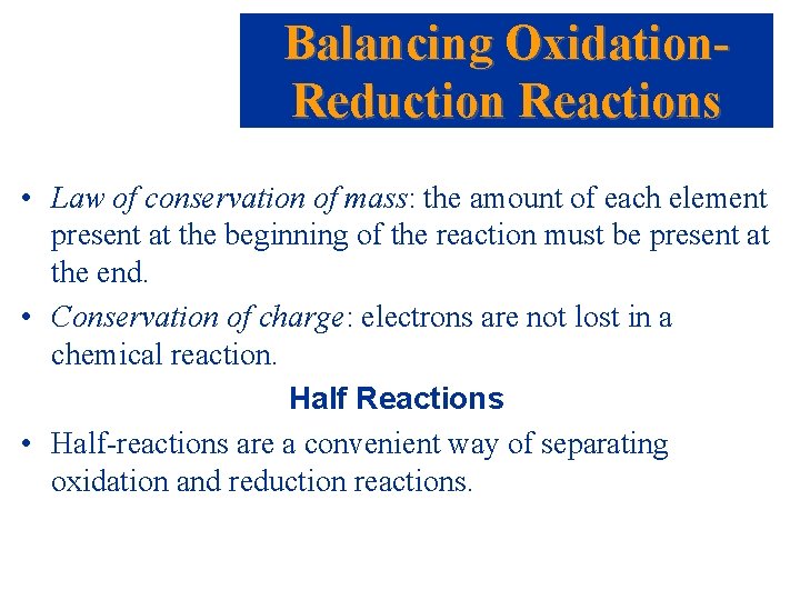 IB CHEMISTRY Topics 9 19 Electrochemistry Jeff Venables