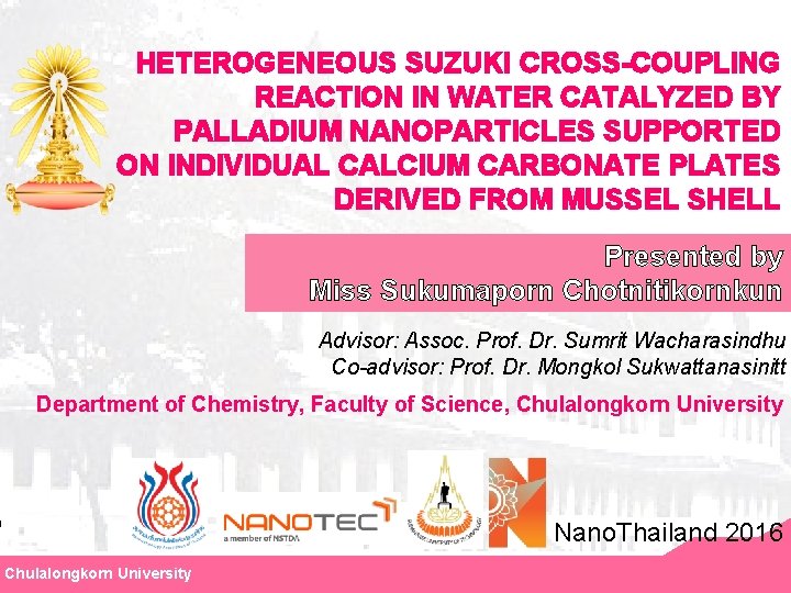HETEROGENEOUS SUZUKI CROSSCOUPLING REACTION IN WATER CATALYZED BY