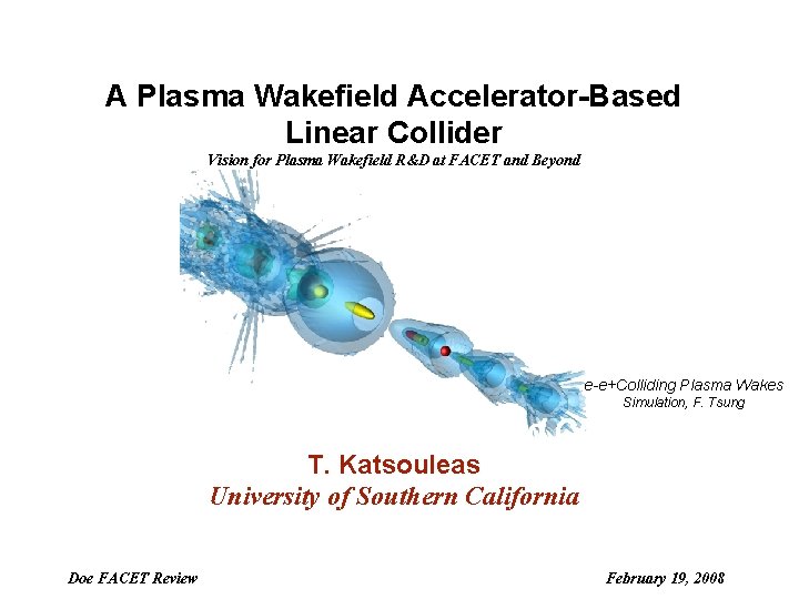 A Plasma Wakefield AcceleratorBased Linear Collider Vision for