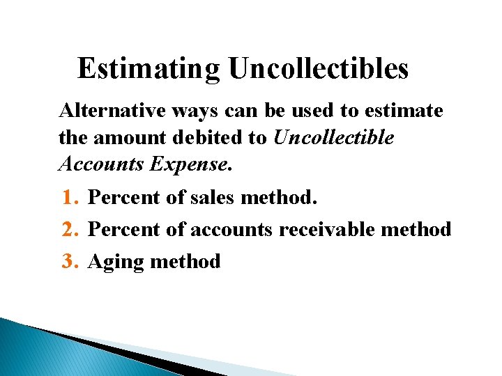 CHAPTER 9 RECEVABLES AND PAYABLES Principles of Accounting