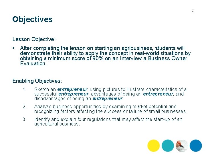 Starting an Agribusiness Unit 3 Agribusiness Planning and