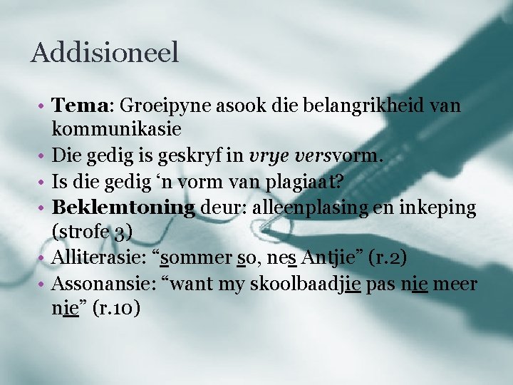 Brief Fernel A Abrahams Intertekstualiteit Ma ek skryf