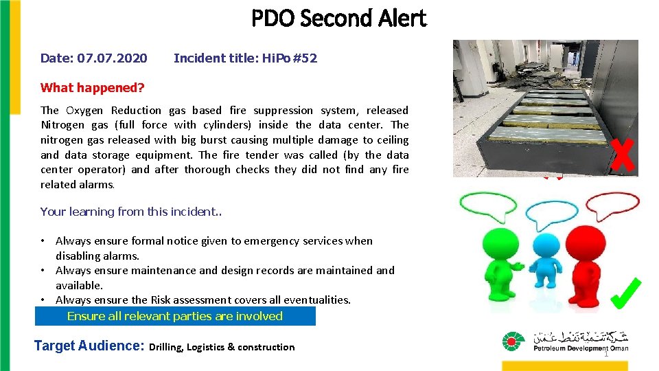 PDO Second Alert Date 07 2020 Incident title