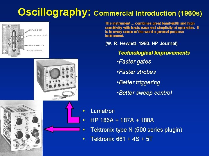 Applications of RF and Microwave Sampling to Instrumentation