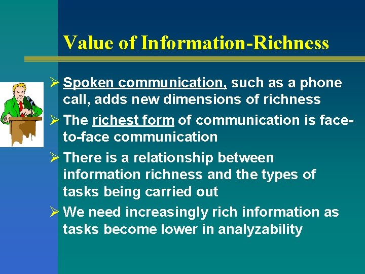 Chapter 11 Information Processing and Organizational Choices The