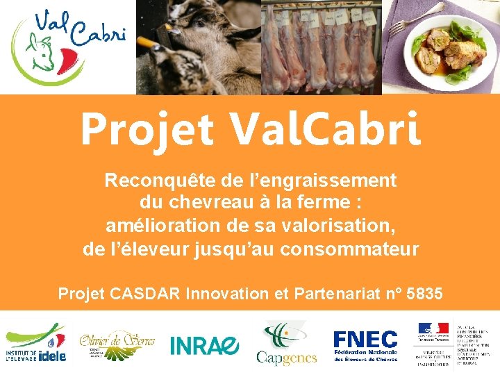 Projet Val Cabri Reconqute de lengraissement du chevreau