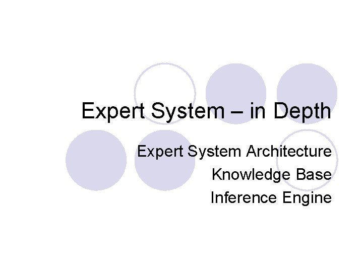 Artificial Intelligence CS 401 Intelligent Systems Part I