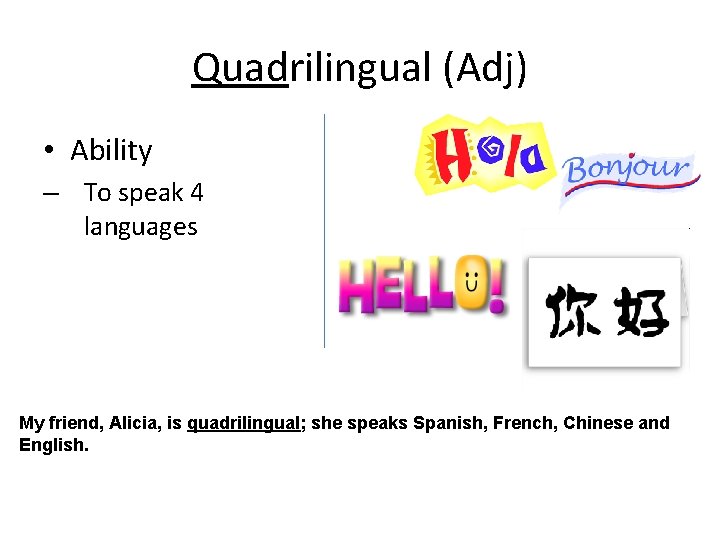 Quad four Quadrangle Quadrant Quadrennial Quadriceps Quadrilateral ...