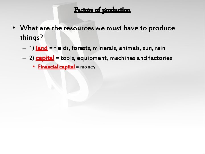 Defining Economics Chapter 1 Section 1 2 What