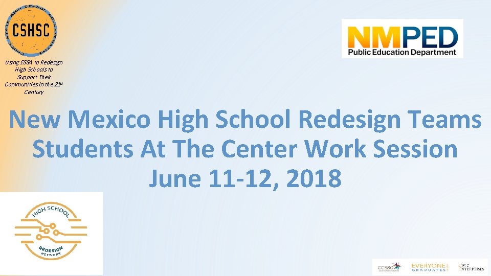 Using ESSA to Redesign High Schools to Support
