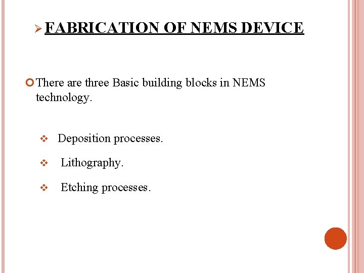 NANOELECTROMECHANICAL SYSTEMNEMS CONTENTS Introduction Benefits of ...