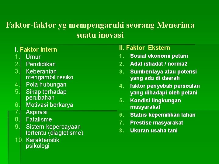 SASARAN PENYULUHAN Oleh Prof Dr Ir Sugiyanto MS